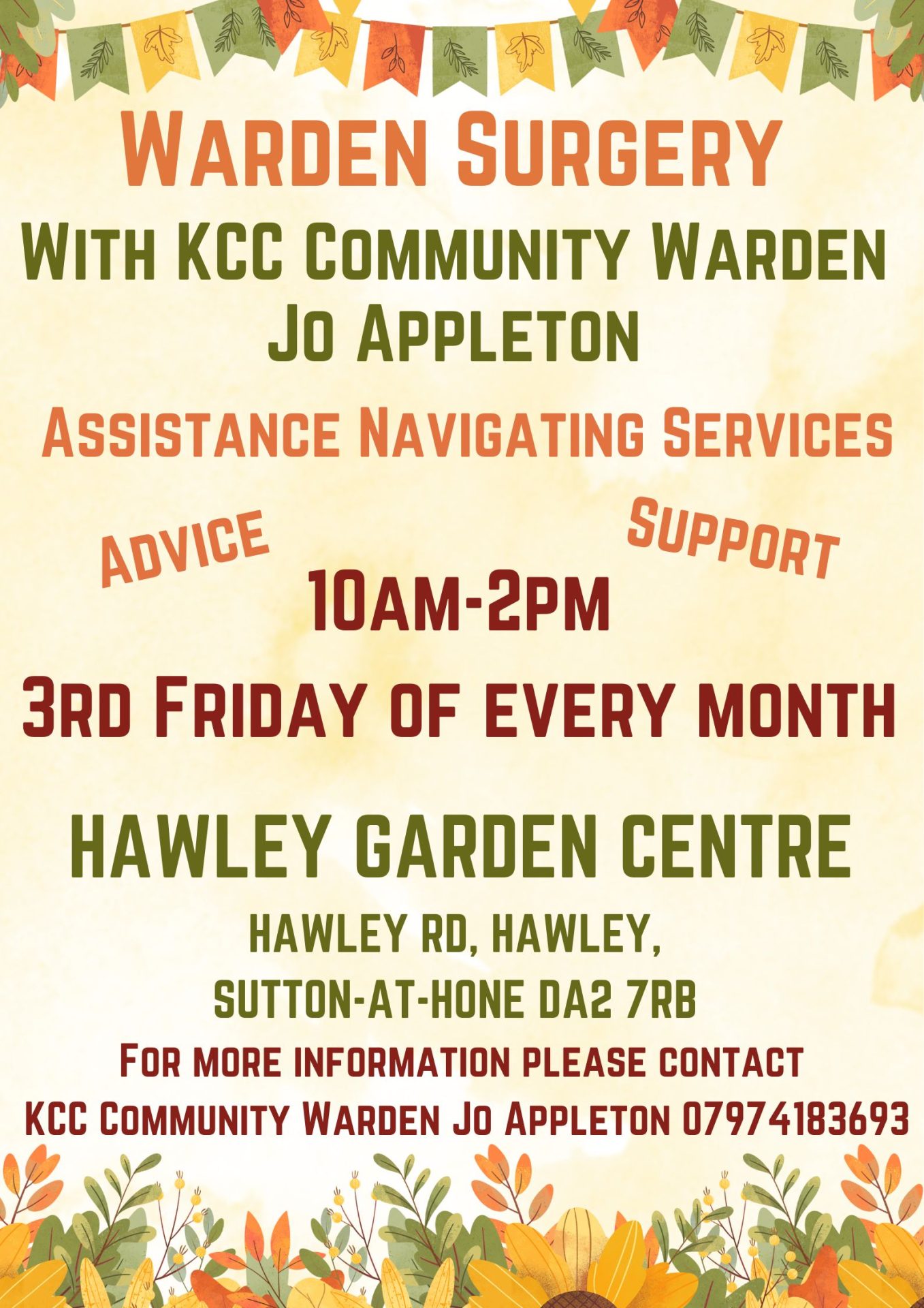 Kent Community Warden Surgery – Sutton-at-Hone and Hawley Parish Council